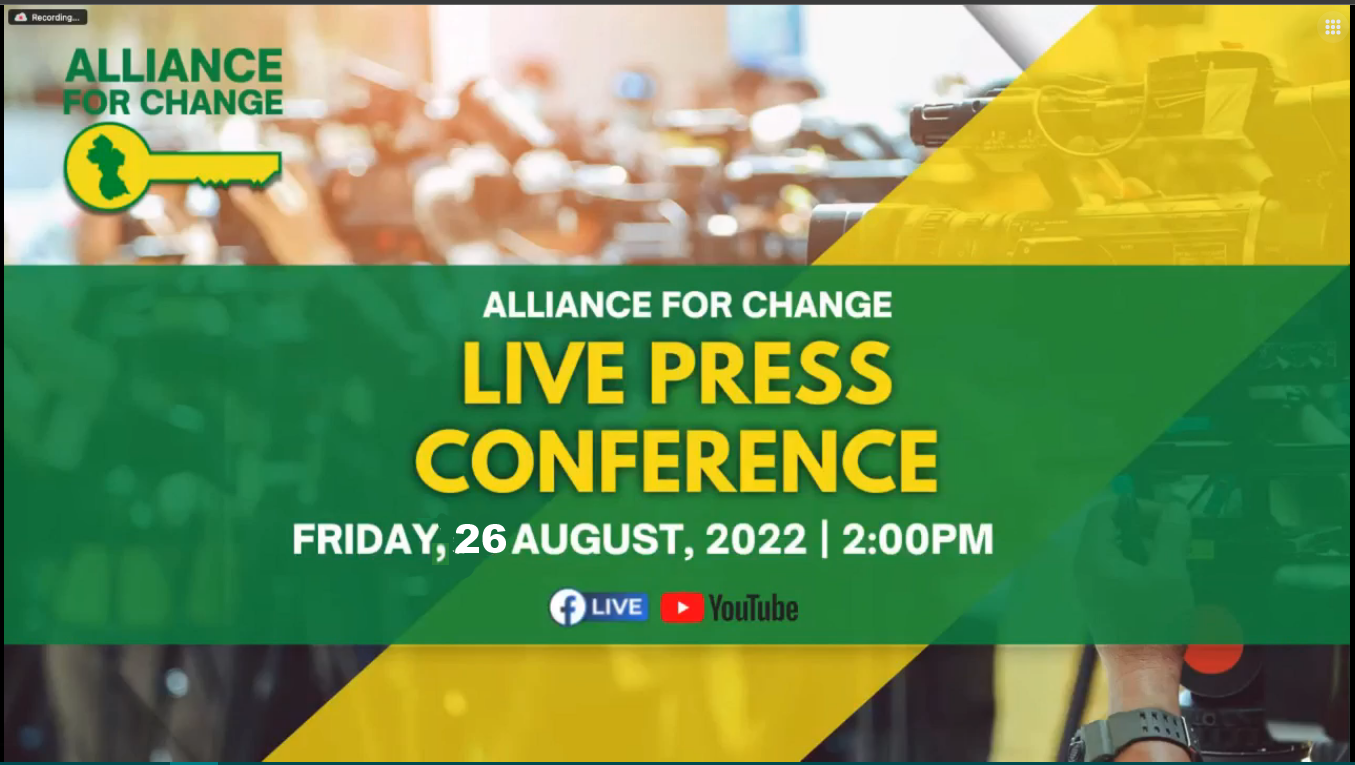 THE ALLIANCE FOR CHANGE INVITES THE MEDIA AND PUBLIC TO A LIVE PRESS ...